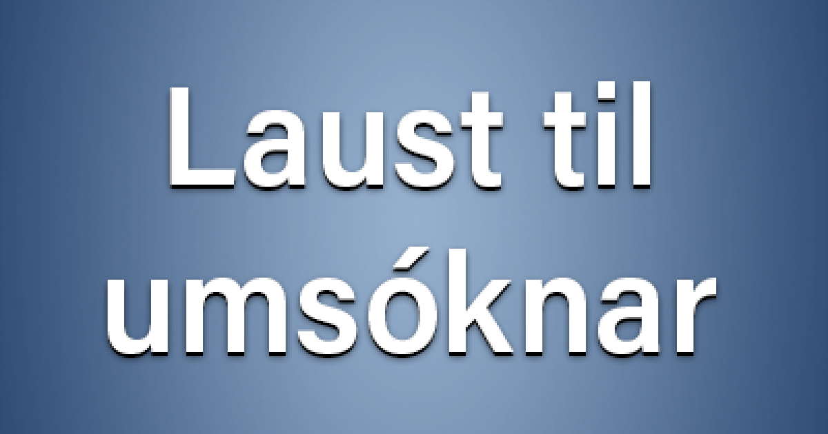 Laust starf í Íþróttamiðstöð Vestmannaeyja - Vestmannaeyjar